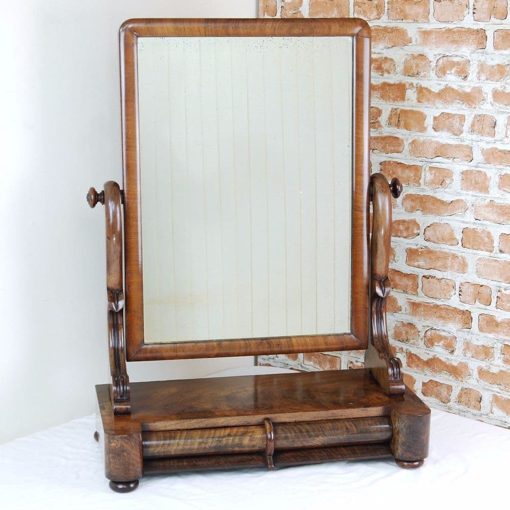 Antique Original Victorian Mahogany 2 Drawer Dressing Table Toilet ...