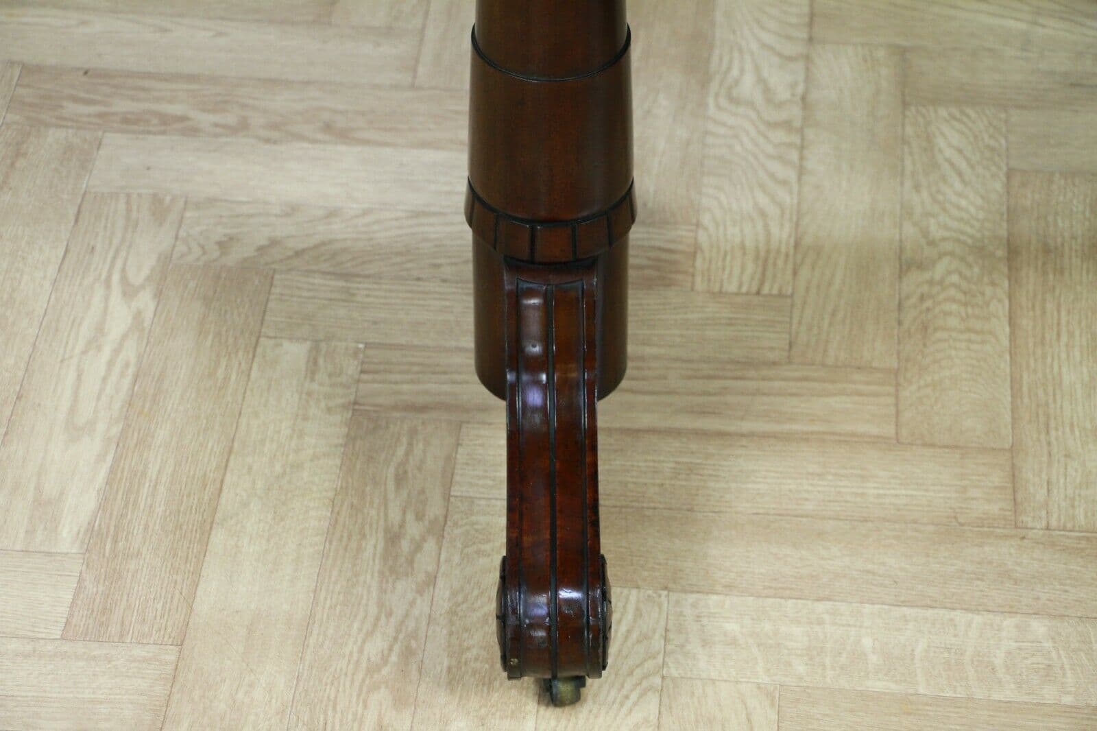 Antique Regency Georgian Mahogany Gun Barrel Twin Pedestal Library Sofa ...