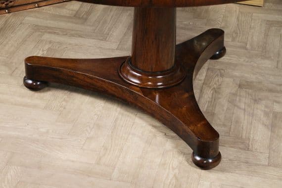 Antique Regency William IV Rosewood Grand Tilt Top Round Dining Table ...