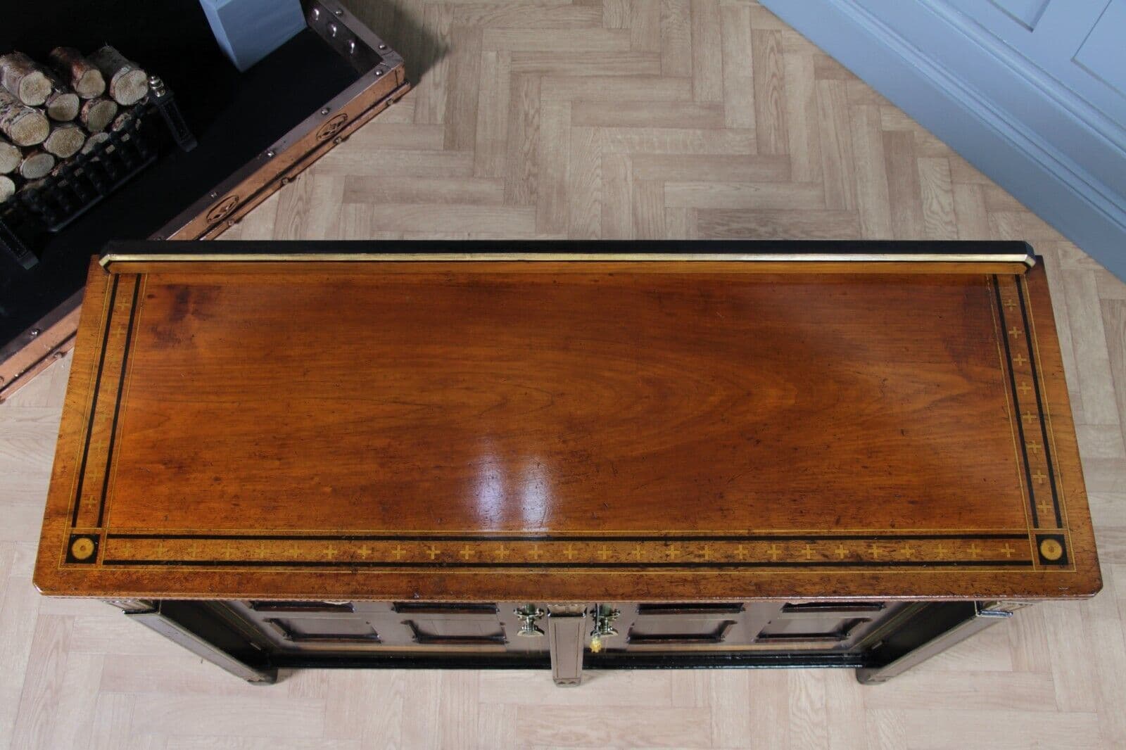 Antique Victorian Aesthetic Movement Walnut Ebonised Gilt & Painted ...