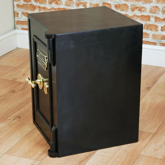 Antique Victorian J WHITE MANUFACTURER BIRMINGHAM Small Safe W/ Keys ...