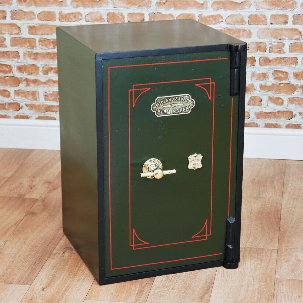 Antique Victorian MIDLAND SAFE Co - BIRMINGHAM Restored Safe With Keys ...