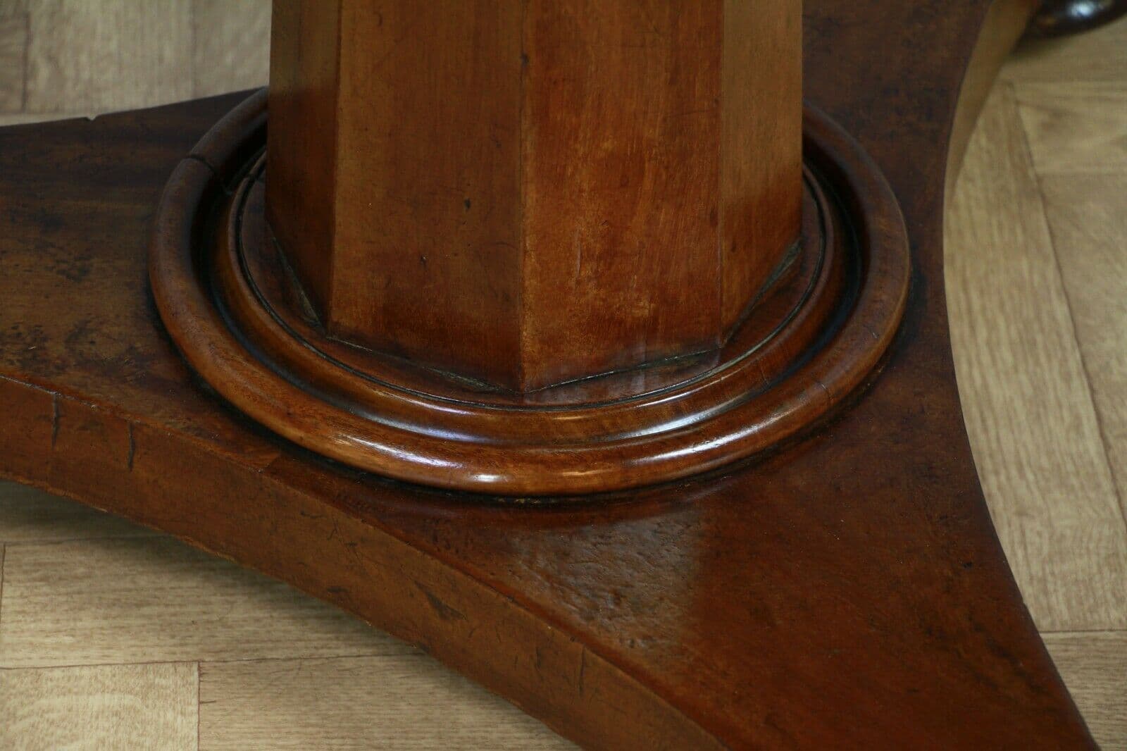 Antique Victorian Solid Mahogany Tilt Top Triform Breakfast Dining ...