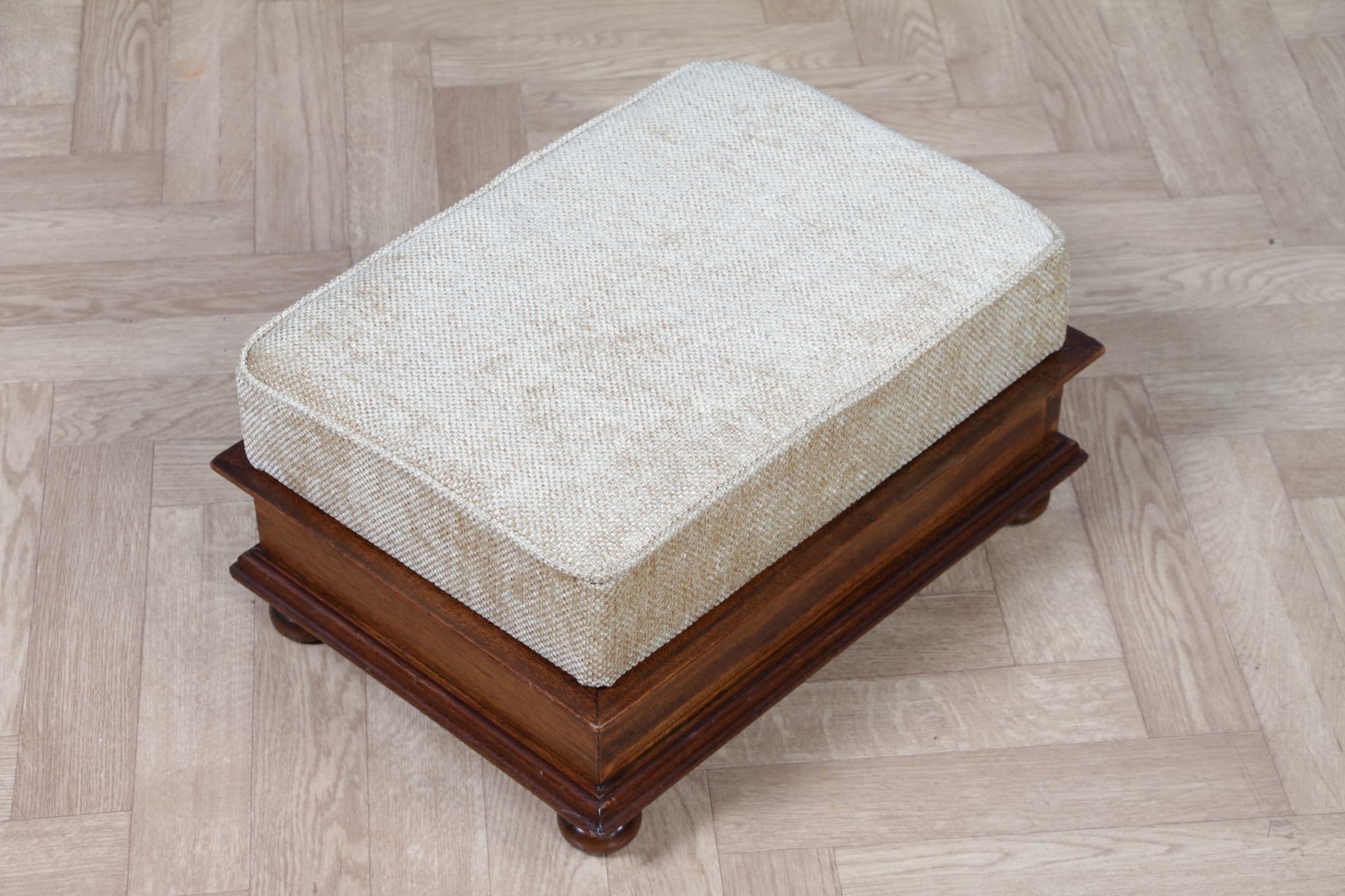 Handmade Reproduction Victorian Solid Mahogany Traditional Footstool ...