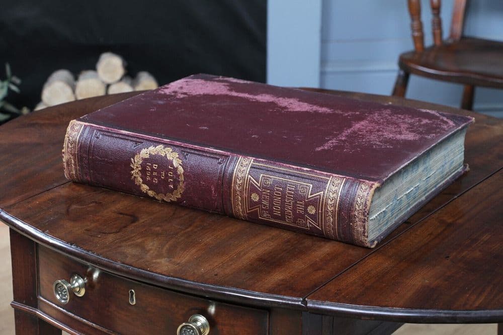 Large Antique Victorian Book The Illustrated London News 1898 July ...