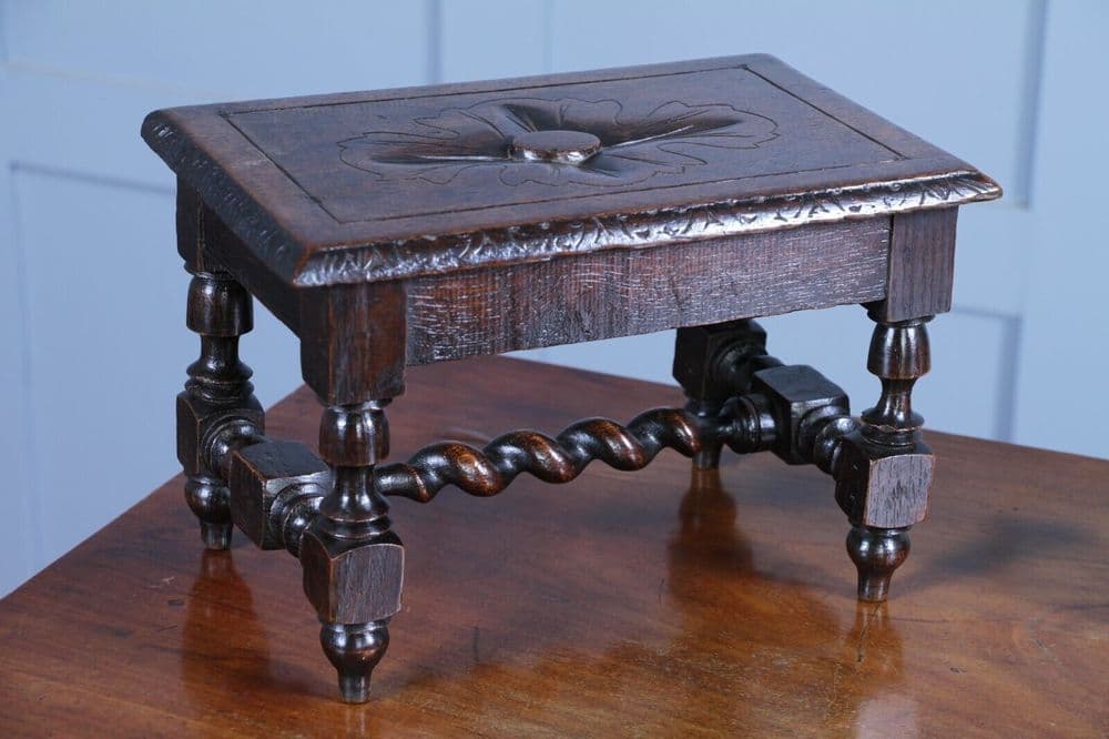 Miniature Apprentice Piece Antique Carved Oak Small Decorative Shelf ...