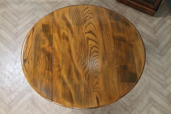 Original Vintage Ercol Blonde Colonial Model 377 Elm Drop Leaf Dining ...