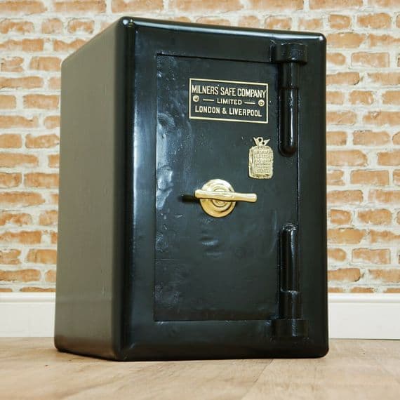 Small Vintage MILNERS SAFE COMPANY Safe Original With Keys Rare Antique ...