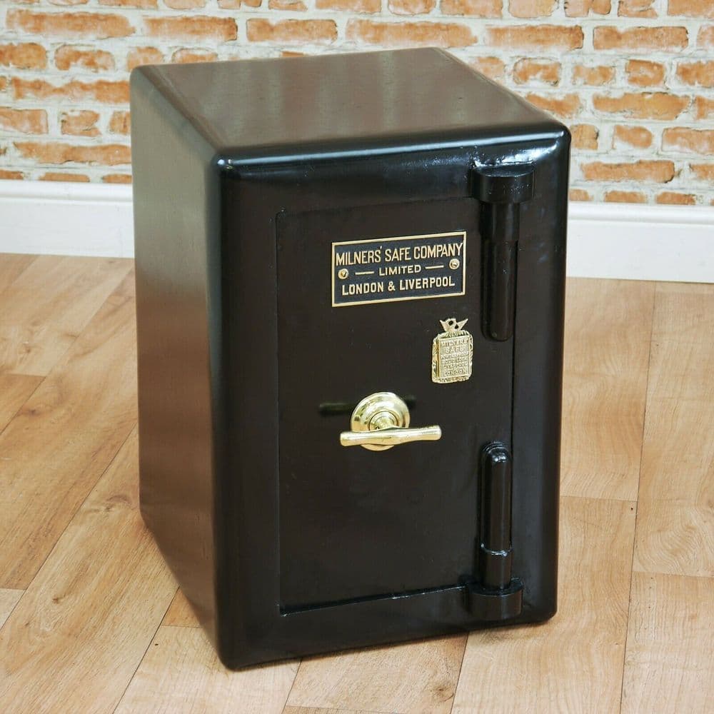 Small Vintage MILNERS SAFE COMPANY Safe Original With Keys Rare Antique ...