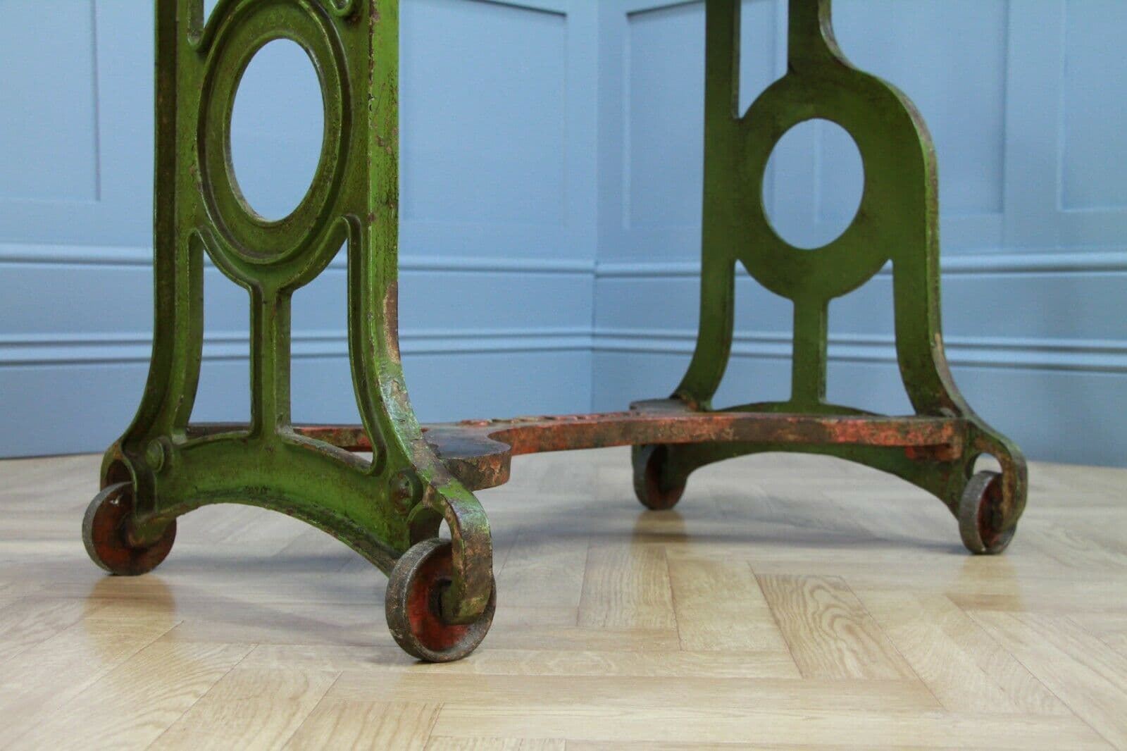 Vintage Industrial Machine Base Trolley Table Desk Upcycled Reclaimed ...