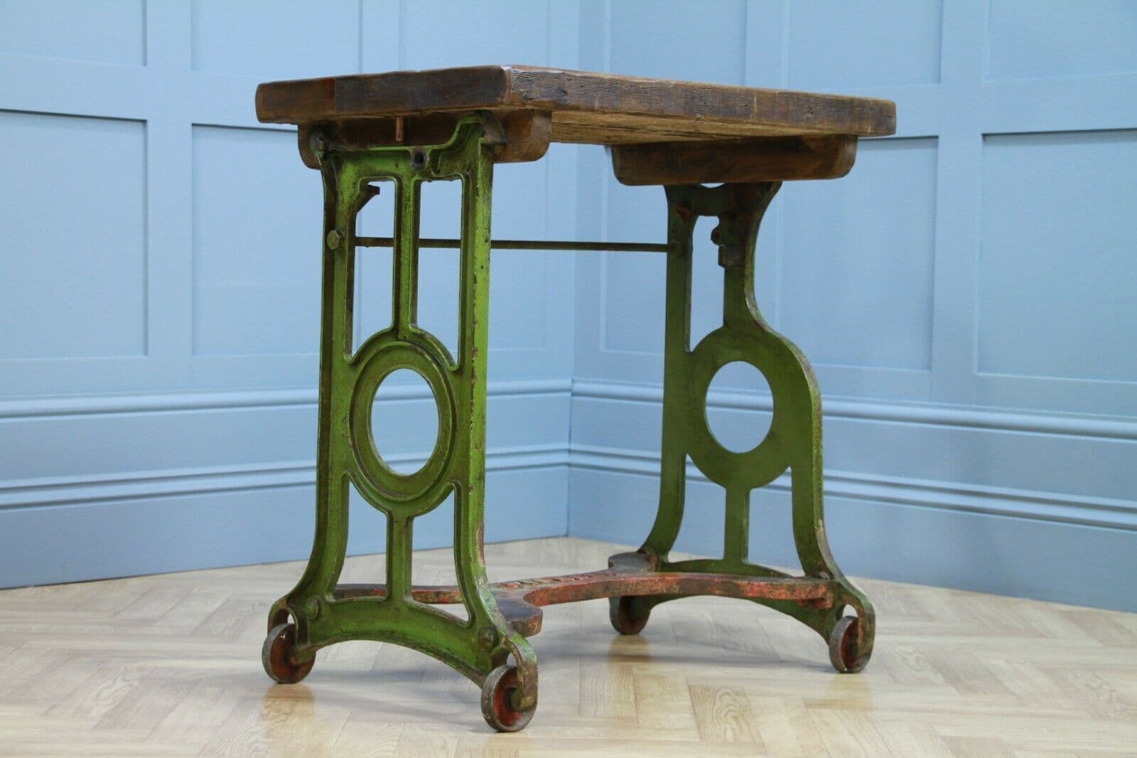 Vintage Industrial Machine Base Trolley Table Desk Upcycled Reclaimed ...