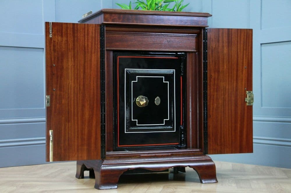 Vintage Mahogany Safe Cabinet With "Griffiths" Fully Restored Small ...