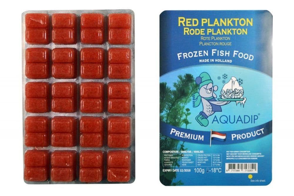 Aquadip Frozen Red Plankton - 100g Blister Pack