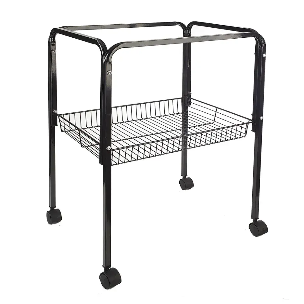 Rainforest Cages C3 Bird Cage Stand Black / White