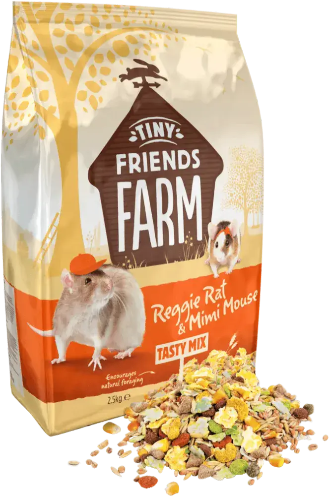 Tiny Friends Farm Reggie Rat & Mimi Mouse Tasty Mix Food Range