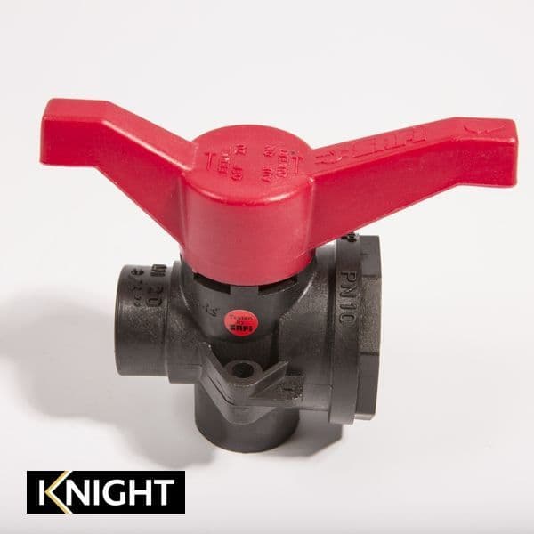 SAFI 3 Way Manual Ball Valve Compact