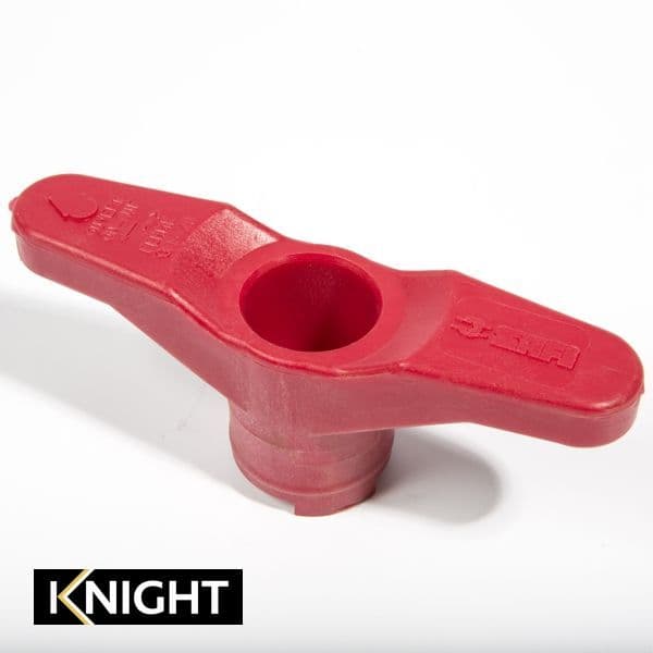 SAFI Red Handle for Double Union Manual Ball Valve