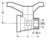 SAFI 2 Way Manual Ball Valve Compact