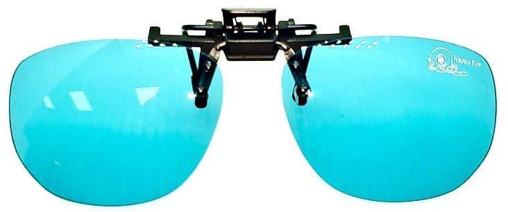 Aqua clip on glasses