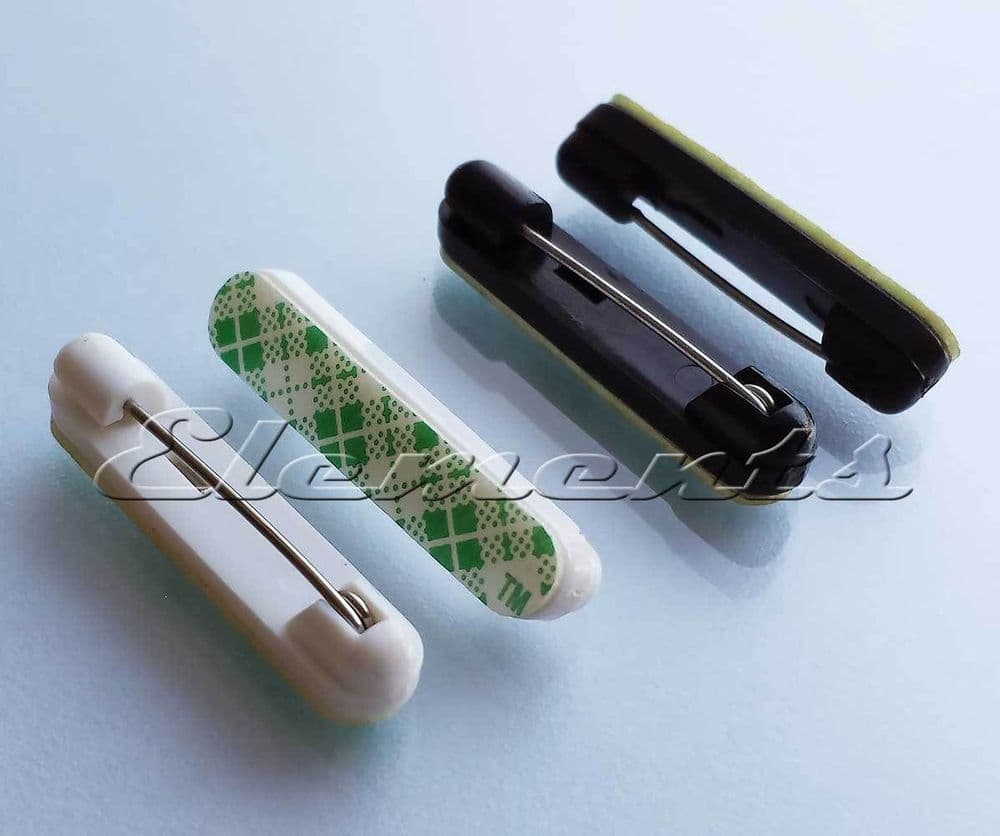 Self Adhesive Plastic Brooch Pins 30mm Long