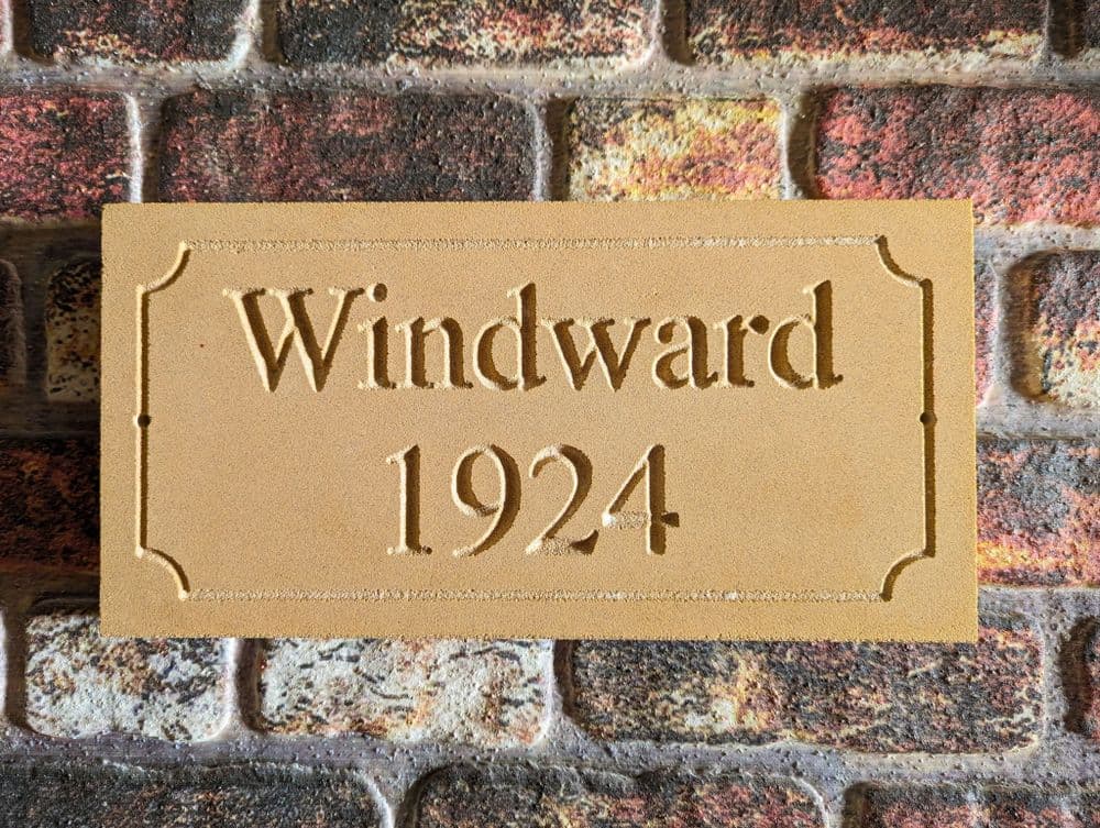 400 x 200 x 30mm Bathstone-Style Wall Mounted Sign