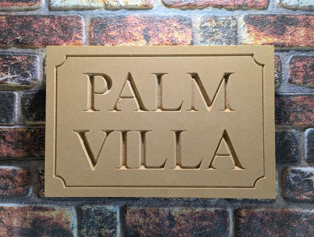 440 x 290 x 50mm Bathstone-Style Sign