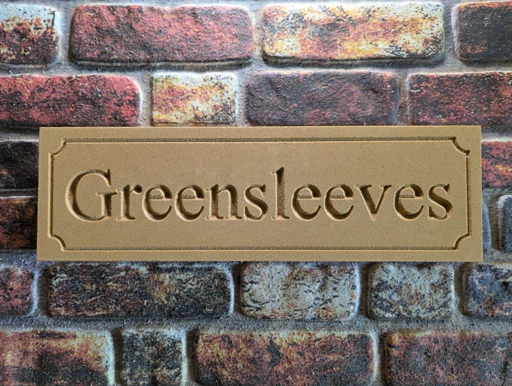 500 x 150 x 50mm Bathstone-Style Sign