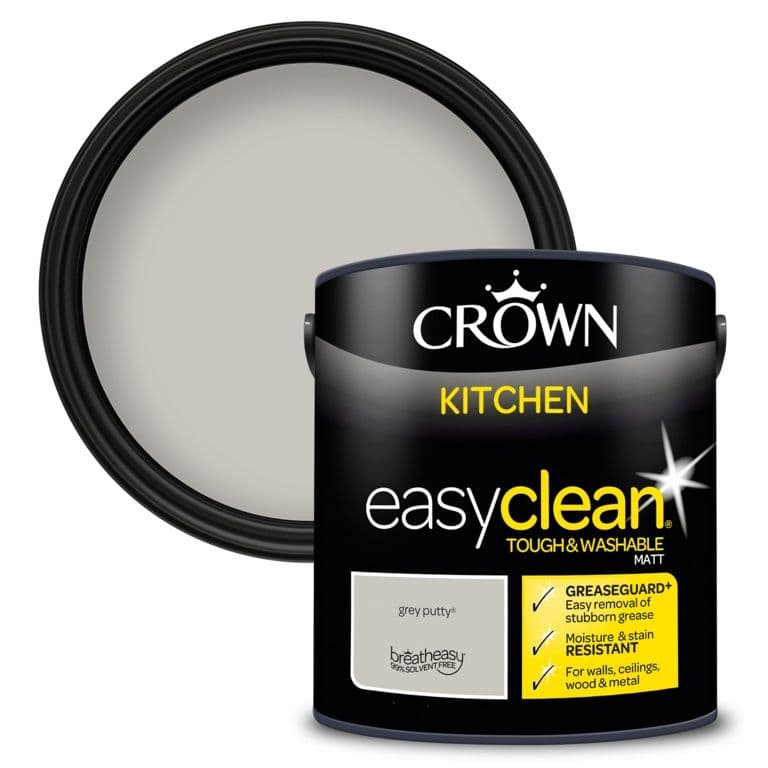 Crown Easyclean Kitchen Matt 2 5L - Grey Putty