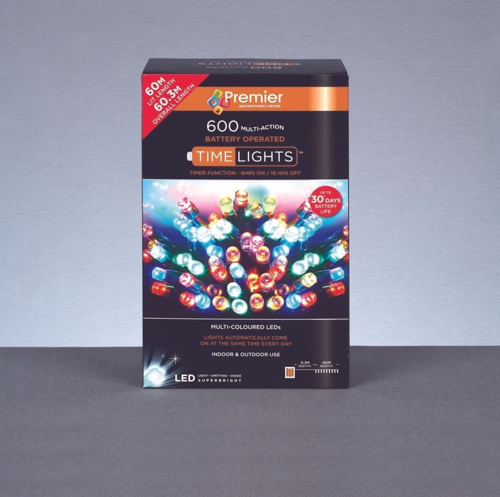 Premier Multi-action Battery Operated Multi-Colour LED - 600