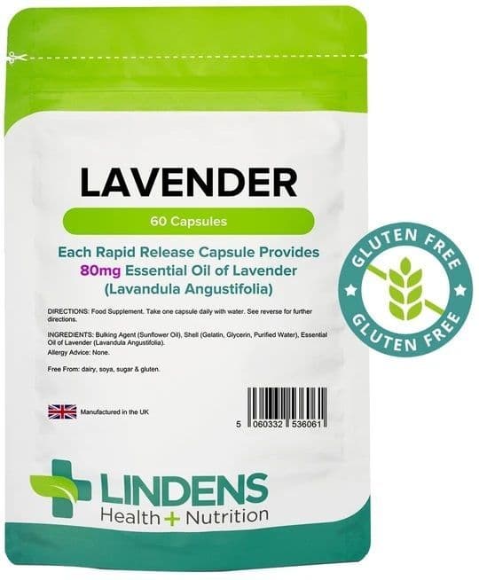 Lavender Essential Oil 80mg x 90 Capsules