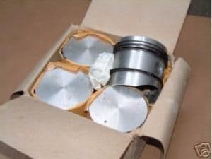 Full Set Pistons including Rings for all pre-cross flow engines ...