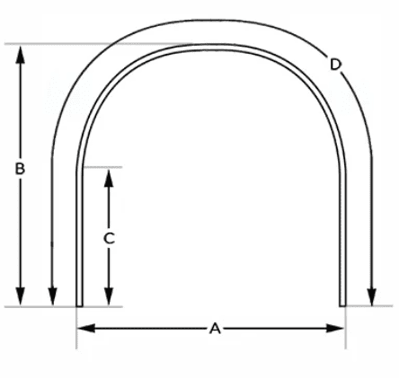 12ft Polytunnel Hoops full hoop 35mm