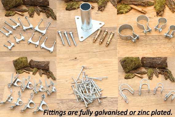 Polytunnel Base & Side Rail Fittings