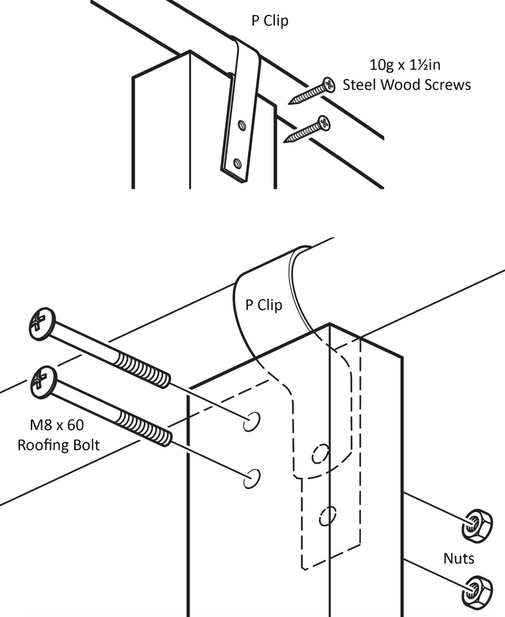 Polytunnel Door Frame Brackets