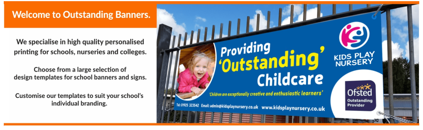 Outstandingbanners.co.uk |Ofsted banners and Signs |School Banners