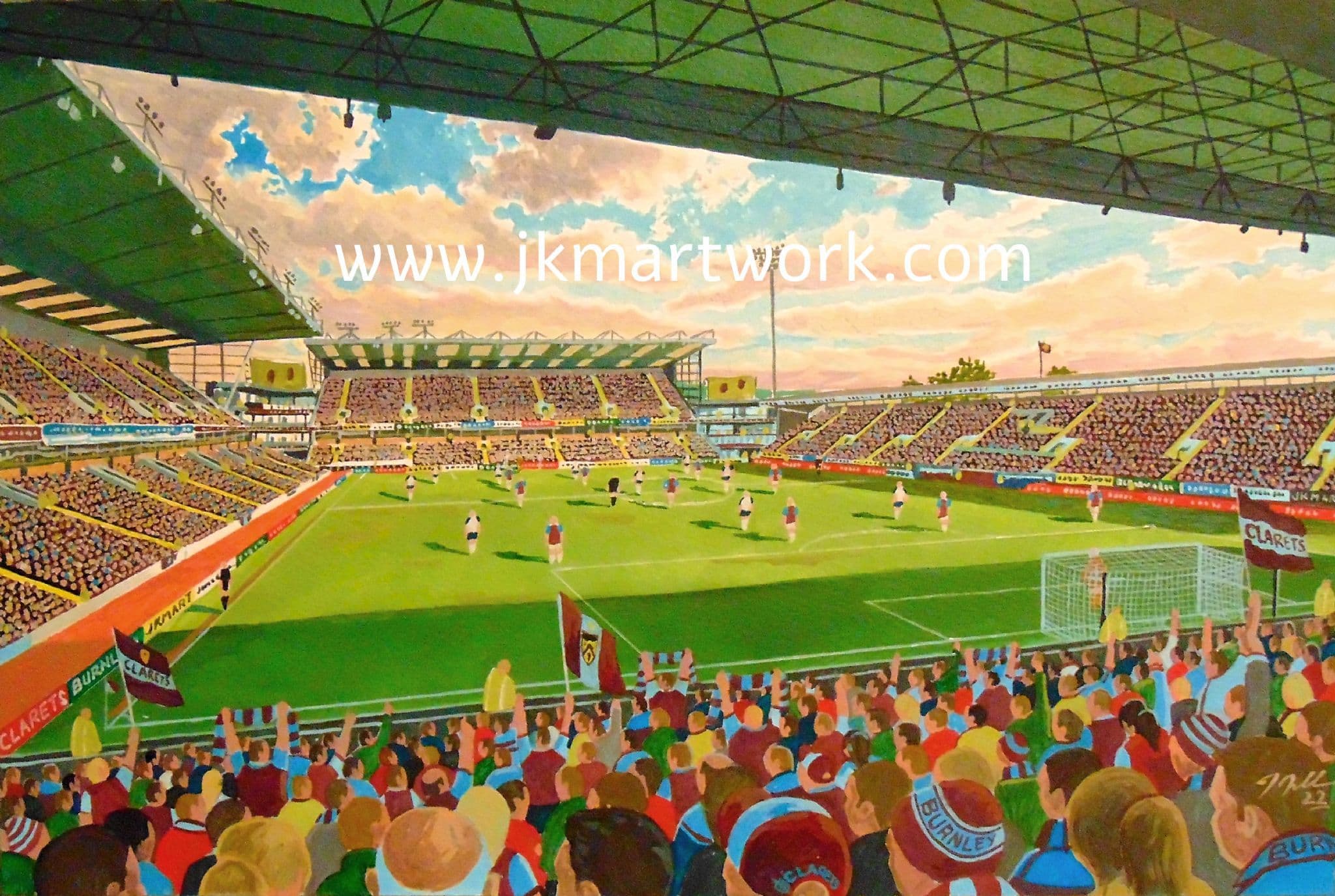 Hand Painted original of NEW turf moor