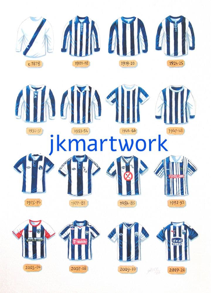 WBA shirts Print A3 Size