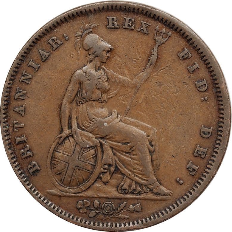1830-1837 William IV Copper Penny