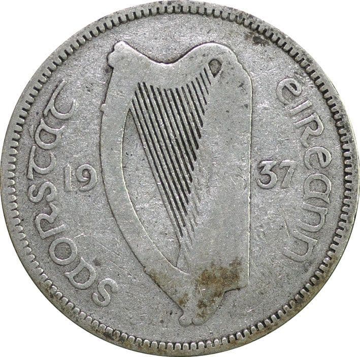 1937 Irish Silver Shilling