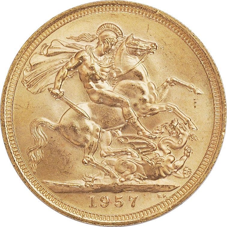 1957-2002 2 Coin Sovereign Set