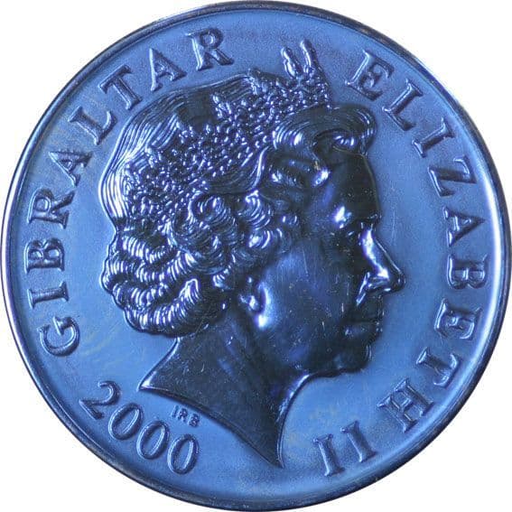 2000 Titanium Tuppenny Blue Coin from Pobjoy Mint