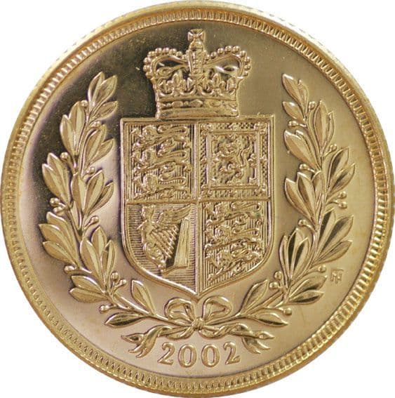 2002 Gold Half Sovereigns