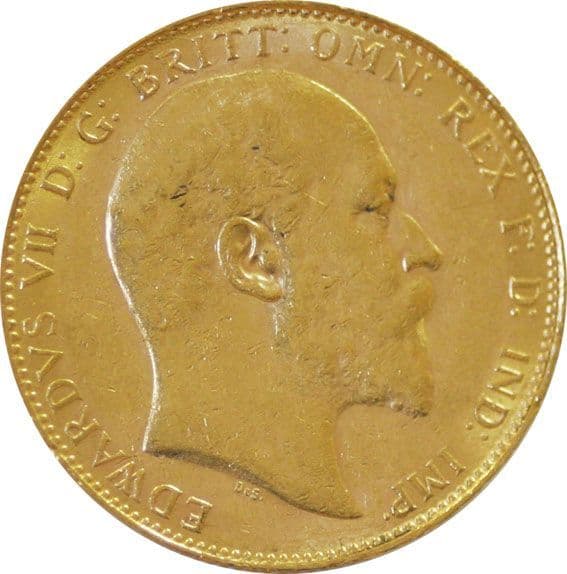 Edward VII Gold Sovereign 1902-1910
