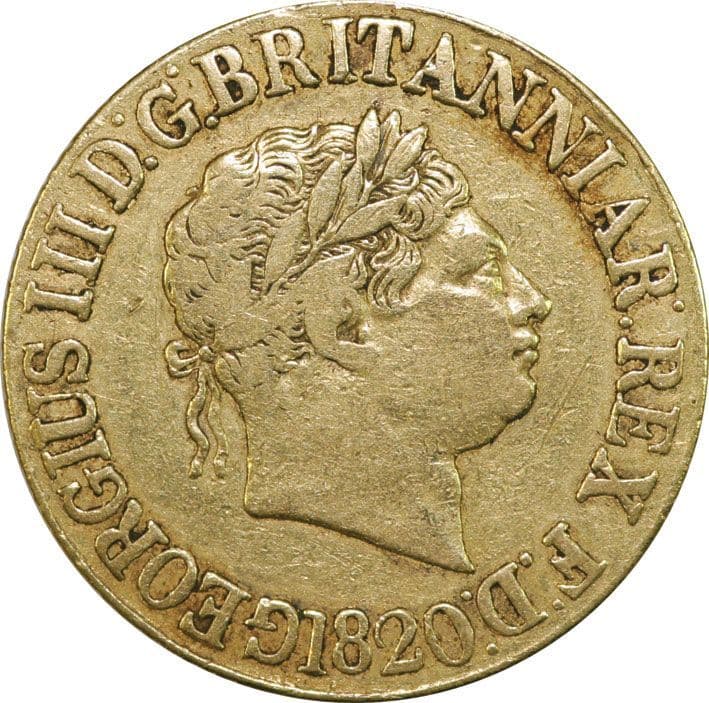 George III 1817-20 Gold Sovereign in Fine Condition