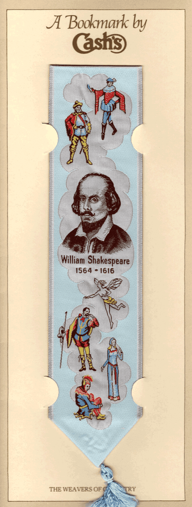Shakespeare Bookmark by Cash