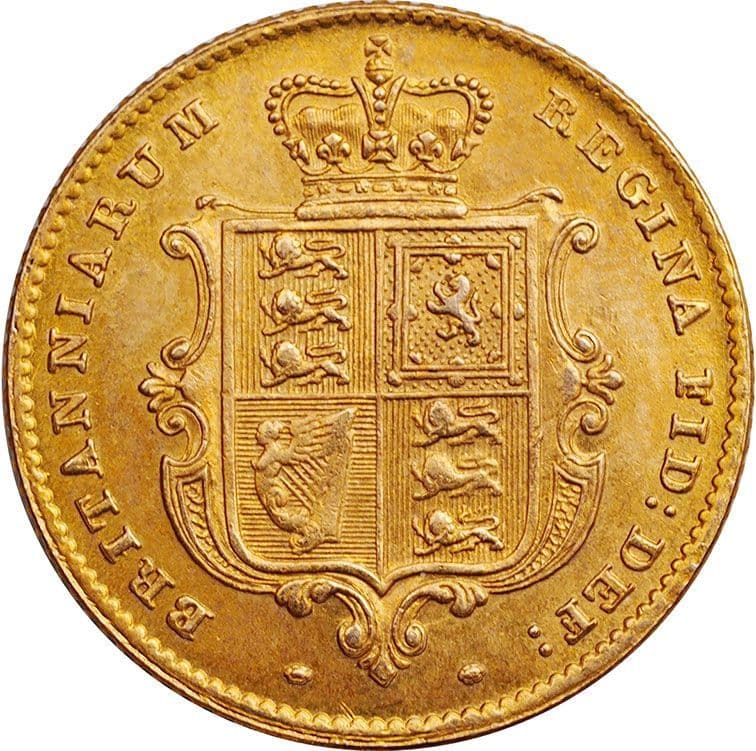 Victoria Young Head Half Sovereign 1838-1887