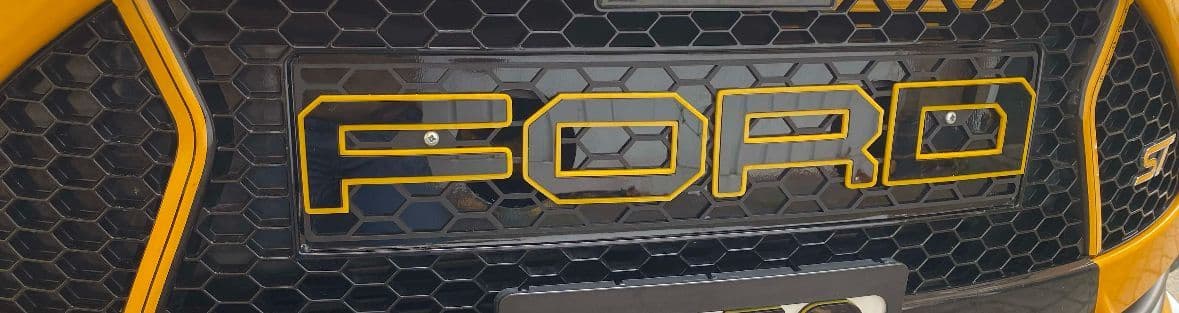 FORD HONEYCOMB NUMBER PLATE BADGE