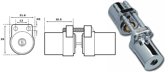 Abloy CY059 Finnish Round Double Cylinder
