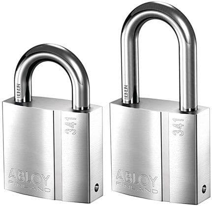 Abloy PL 341 Abloy Padlock. Grade 3 . 57mm width body. 10mm shackle,.