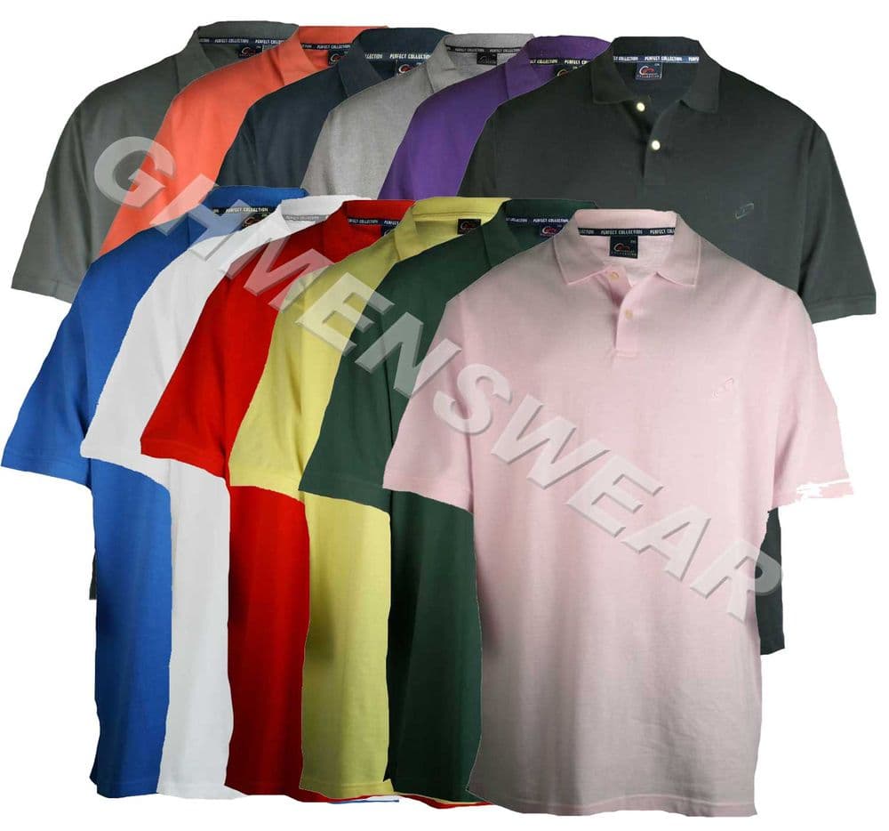 big size mans polo shirt xxl xxxl 3xl 4xl 5xl outsize menswear kingsize